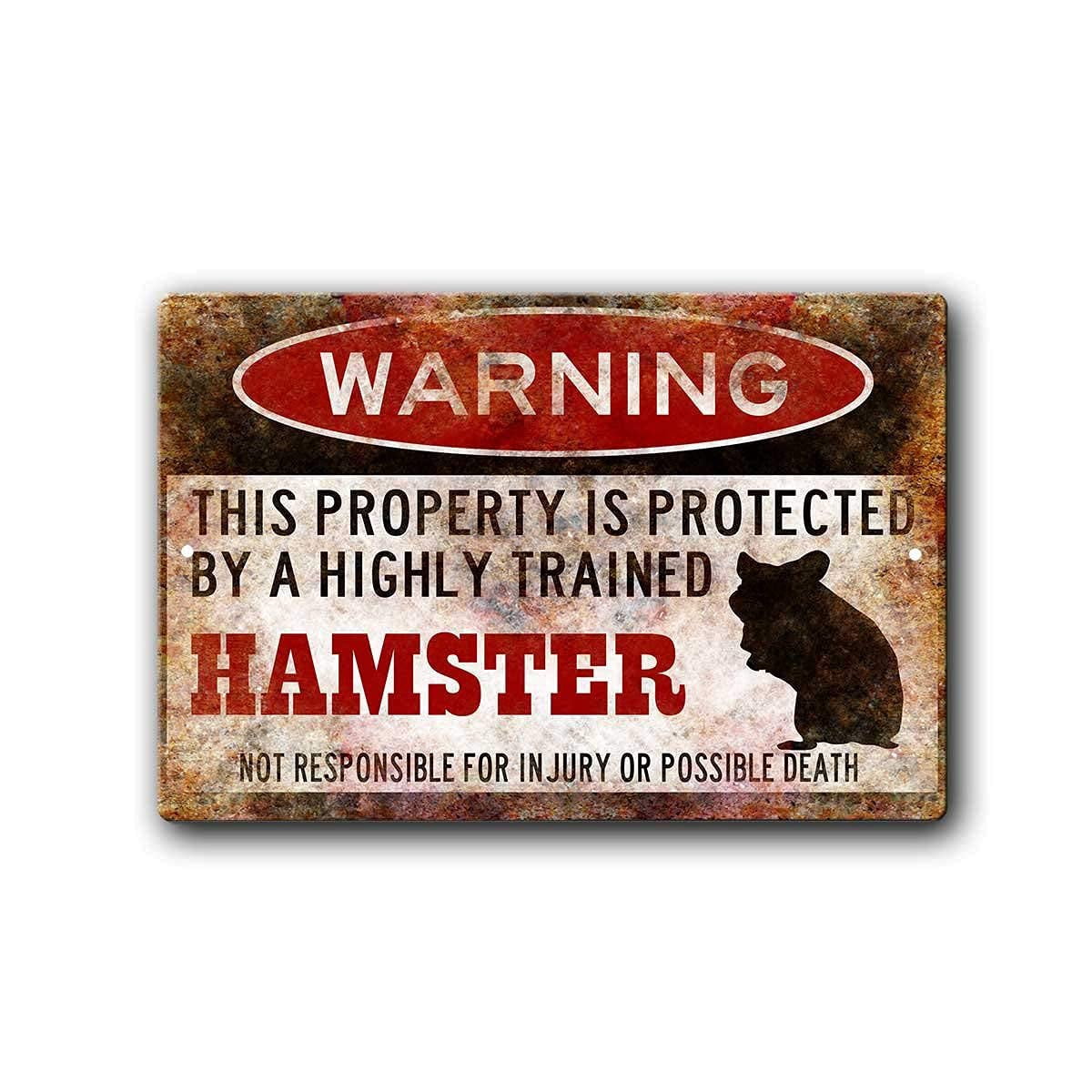 Hamster Sign,Funny Hamster Sign,Hamster Accessories,Hamster,Warning ...