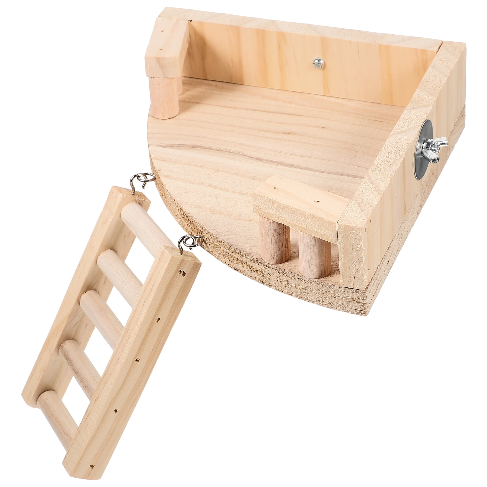 Hamster Stand Decor Funny Chinchilla Toy Wooden Chinchilla Toy ...