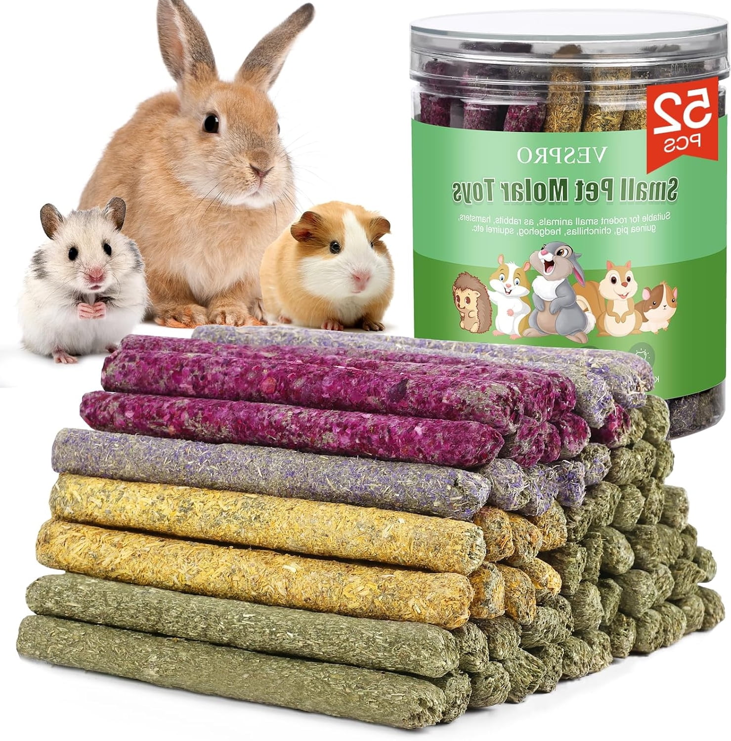 Hamster Toys Set, Guinea Pig Toys Small Animal Chewing Toy and Rat Cage ...