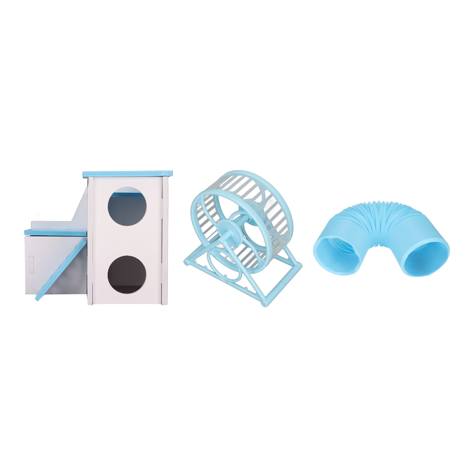 Hamster Toys Set Plastic Material DIY Manual Building Blue White Vivid ...