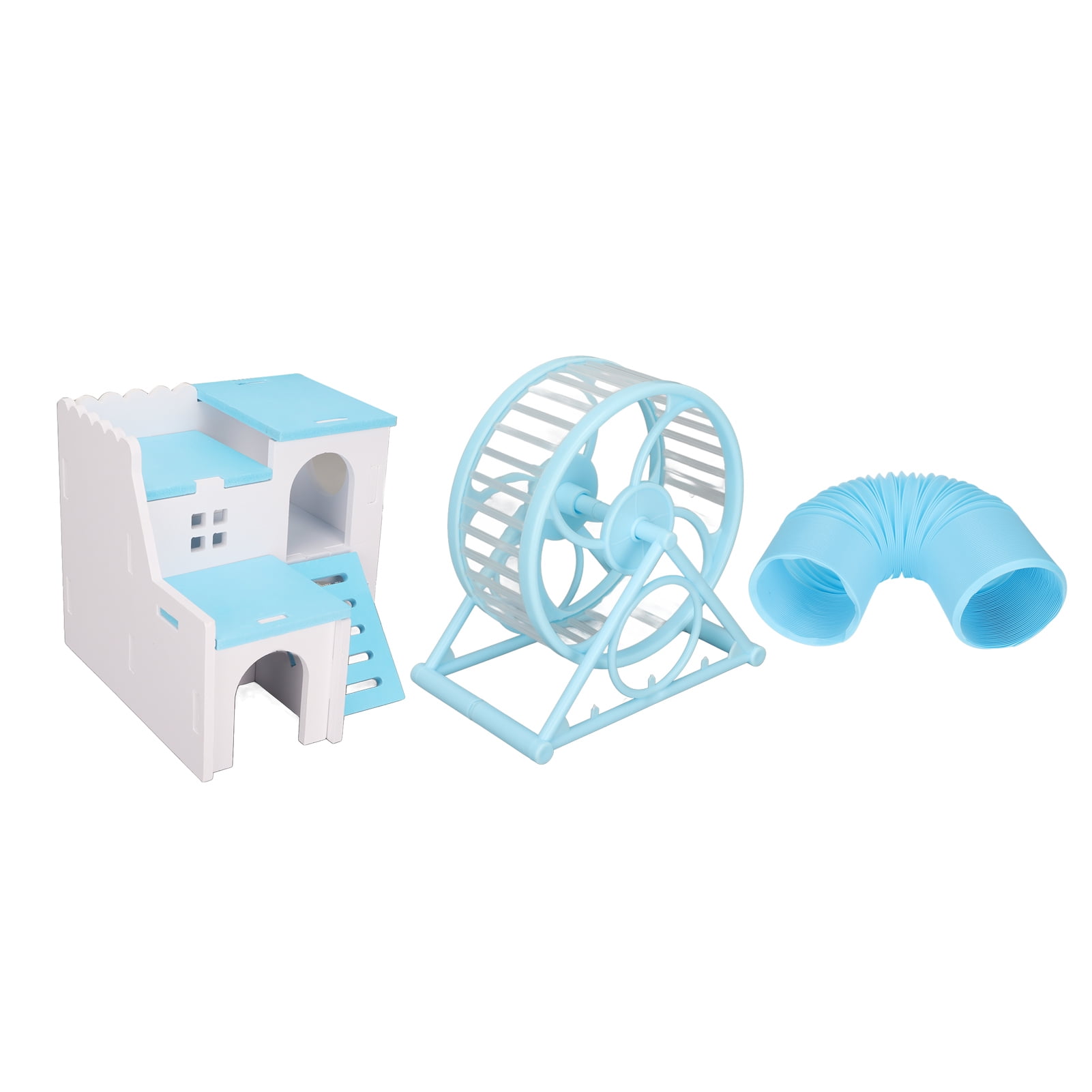 Hamster Toys Set Plastic Material DIY Manual Building Blue White Vivid ...