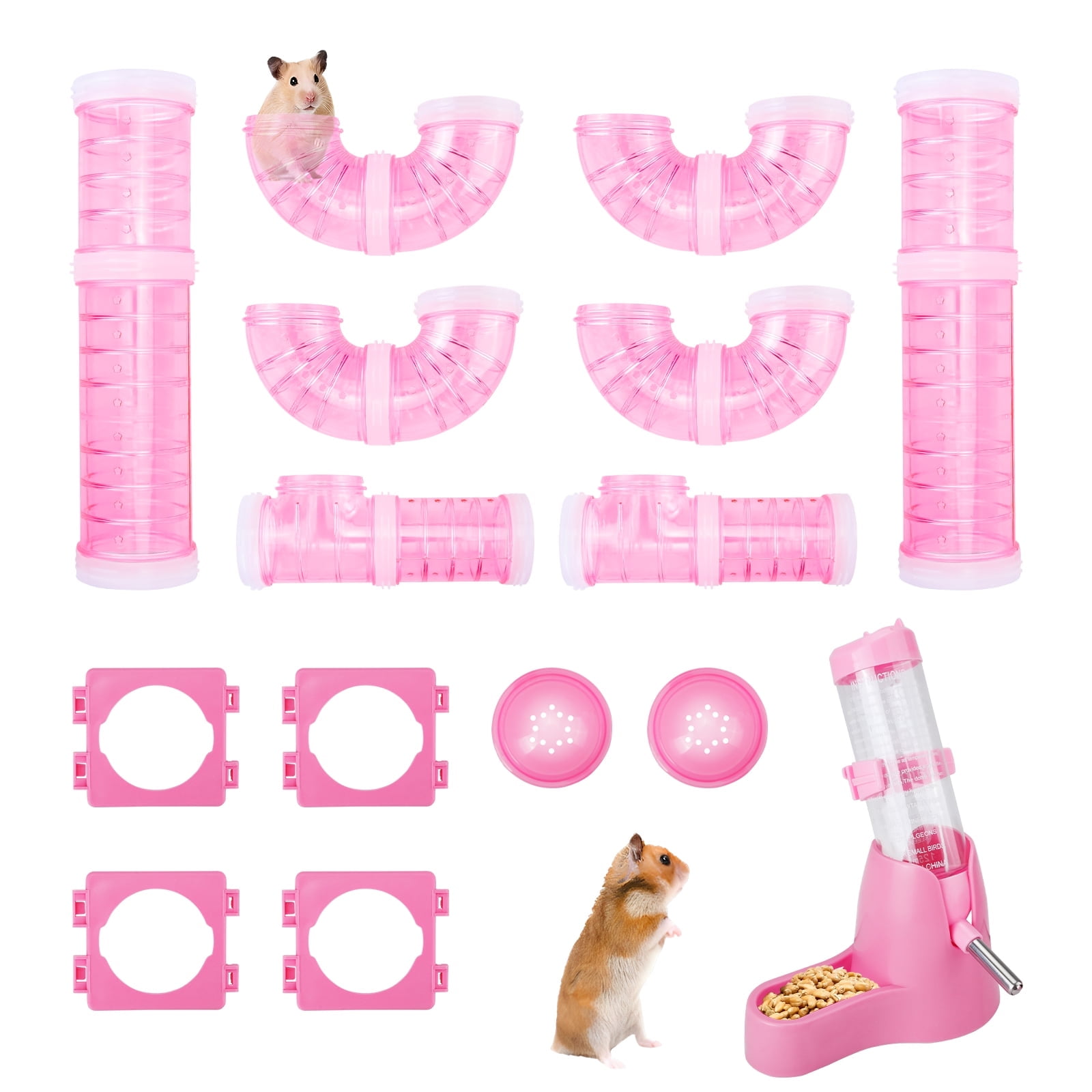 Hamster Tubes, 2 Set DIY Hamster Tunnel Adventure External Pipe with 1 ...