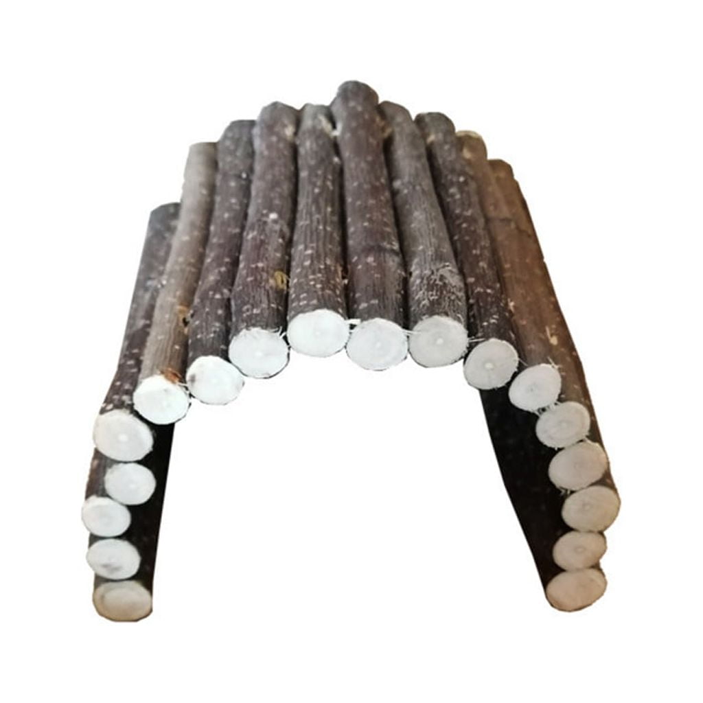 Hamster Tunnel Wooden Arch Bridge Dodging House Pet Guinea Pig Rabbit ...