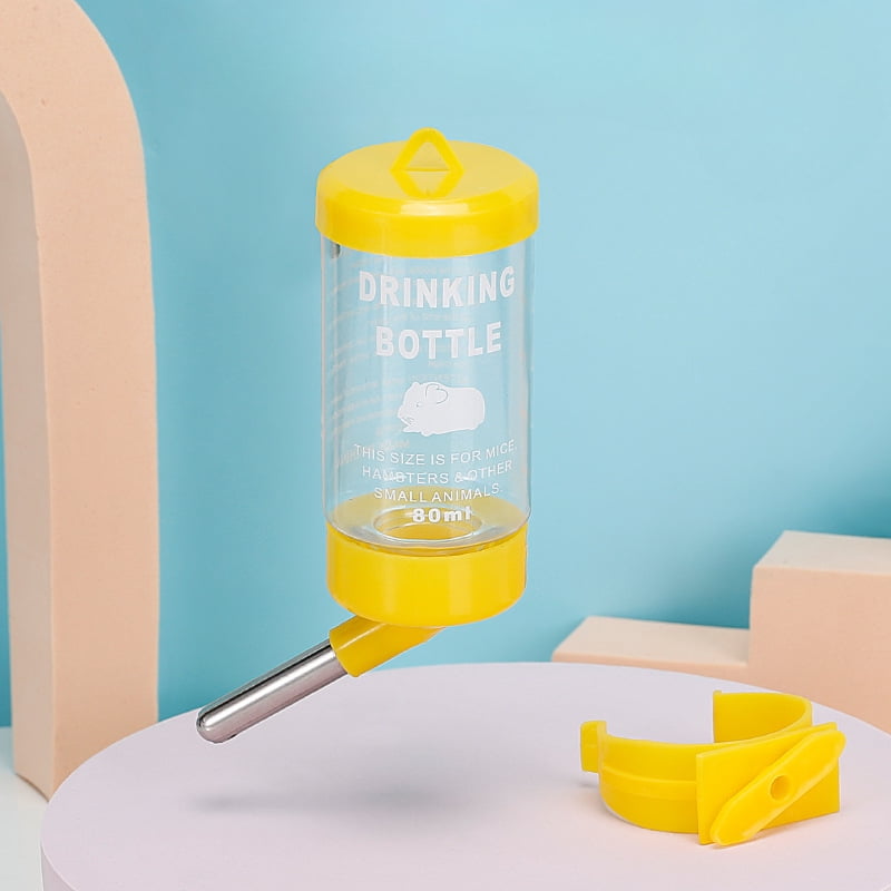 Hamster Water Bottle Small Animal Water Bottle with Food Container Base ...