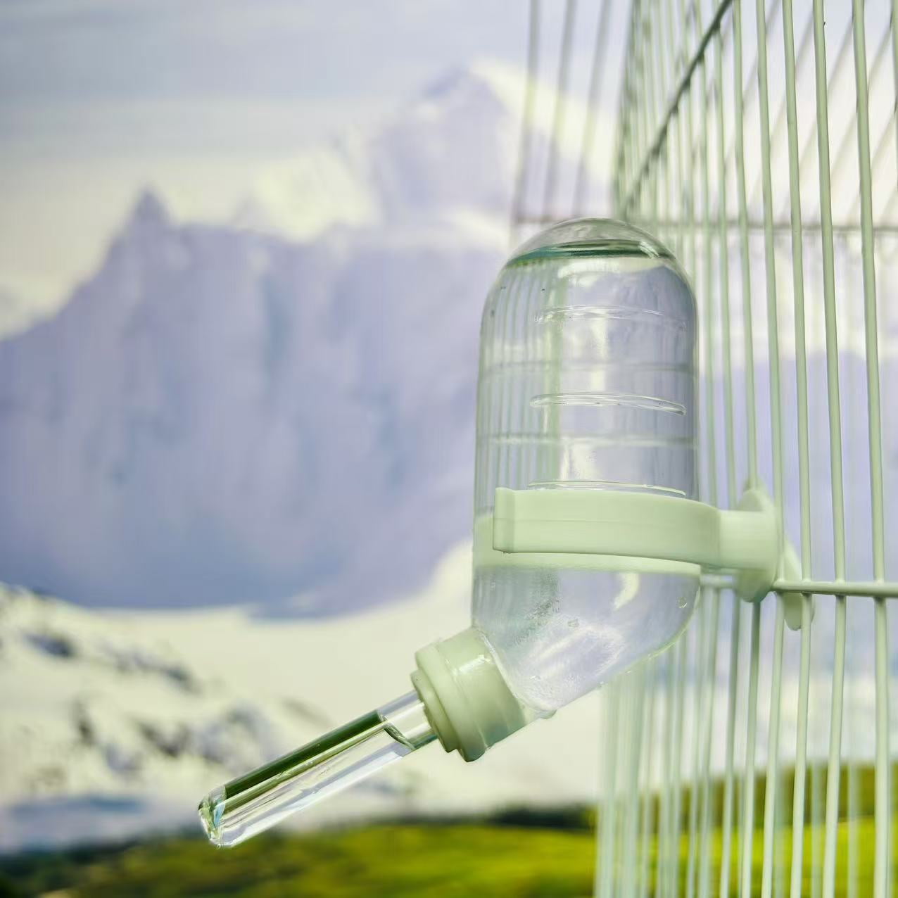 Hamster Water Bottle Small Animal Water Bottle with Food Container Base ...