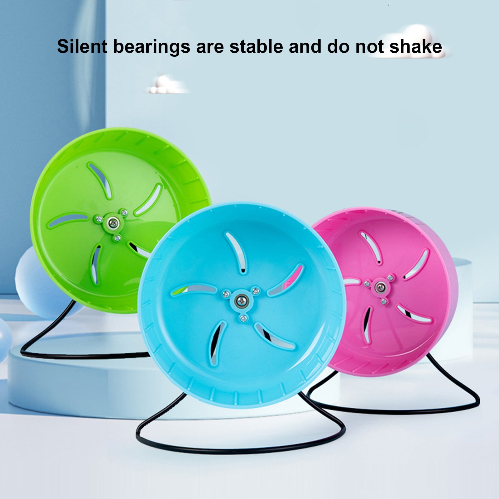 Hamster Wheel Silent Rotatory Hamster Exercise Wheel Smooth Guinea Pig ...