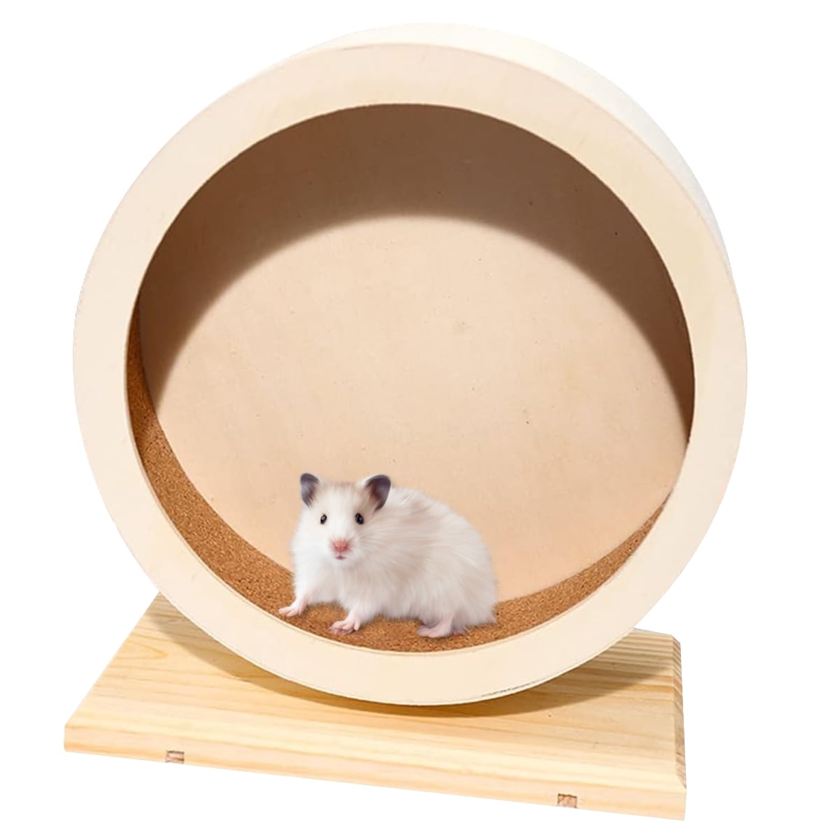 Hamster Wheel Wooden Silent Wheel Small Animal Exercise Wheel Spinner ...