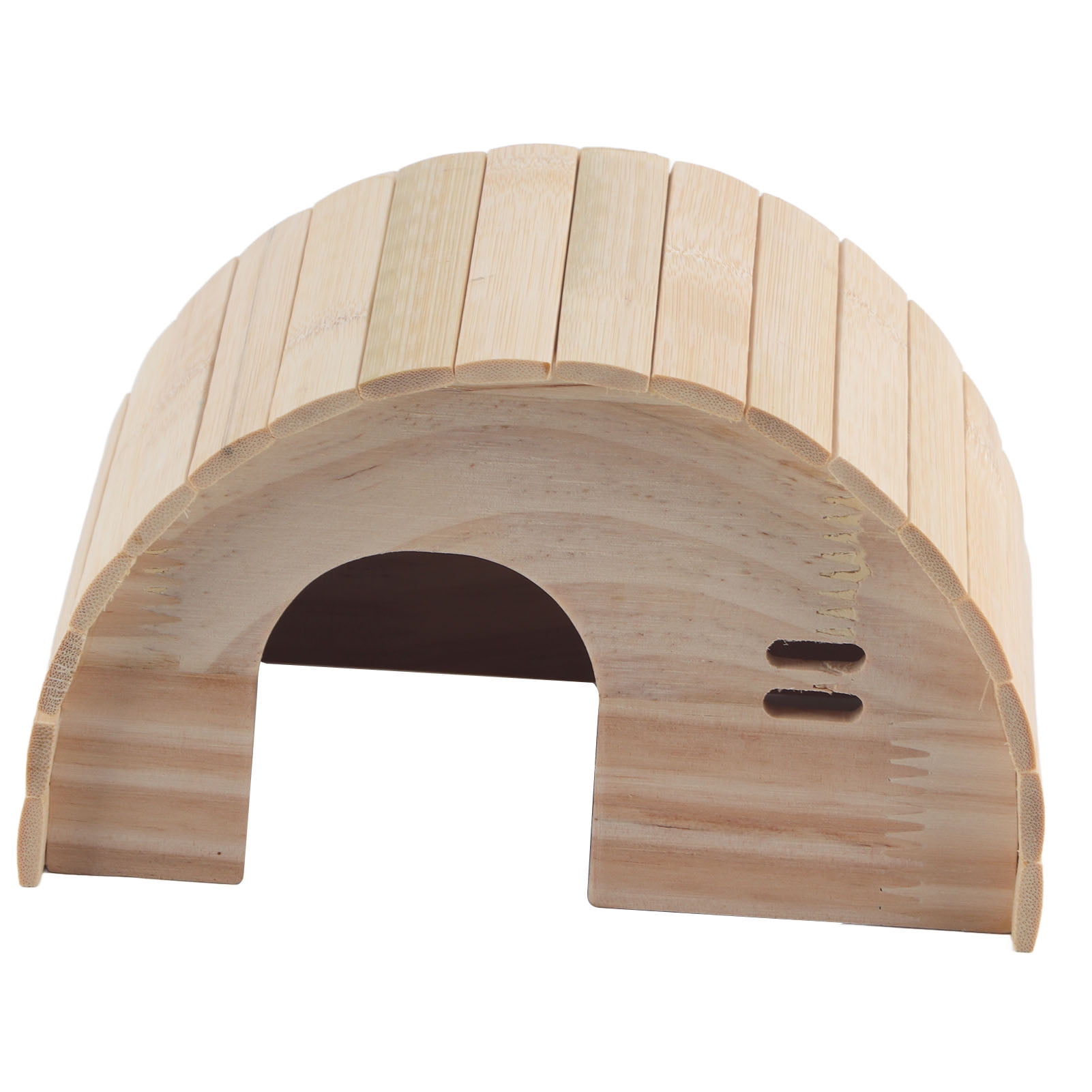 Hamster Wooden House Bite Resistance Arched Guinea Pig Wood Hideout for ...