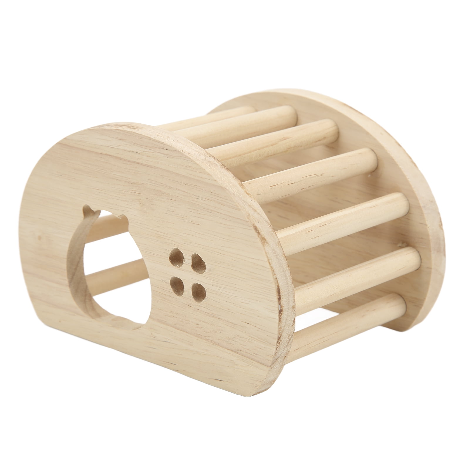 Hamster Wooden House Safe Chewing Playing Small Pet Hollow Hideout Hut ...