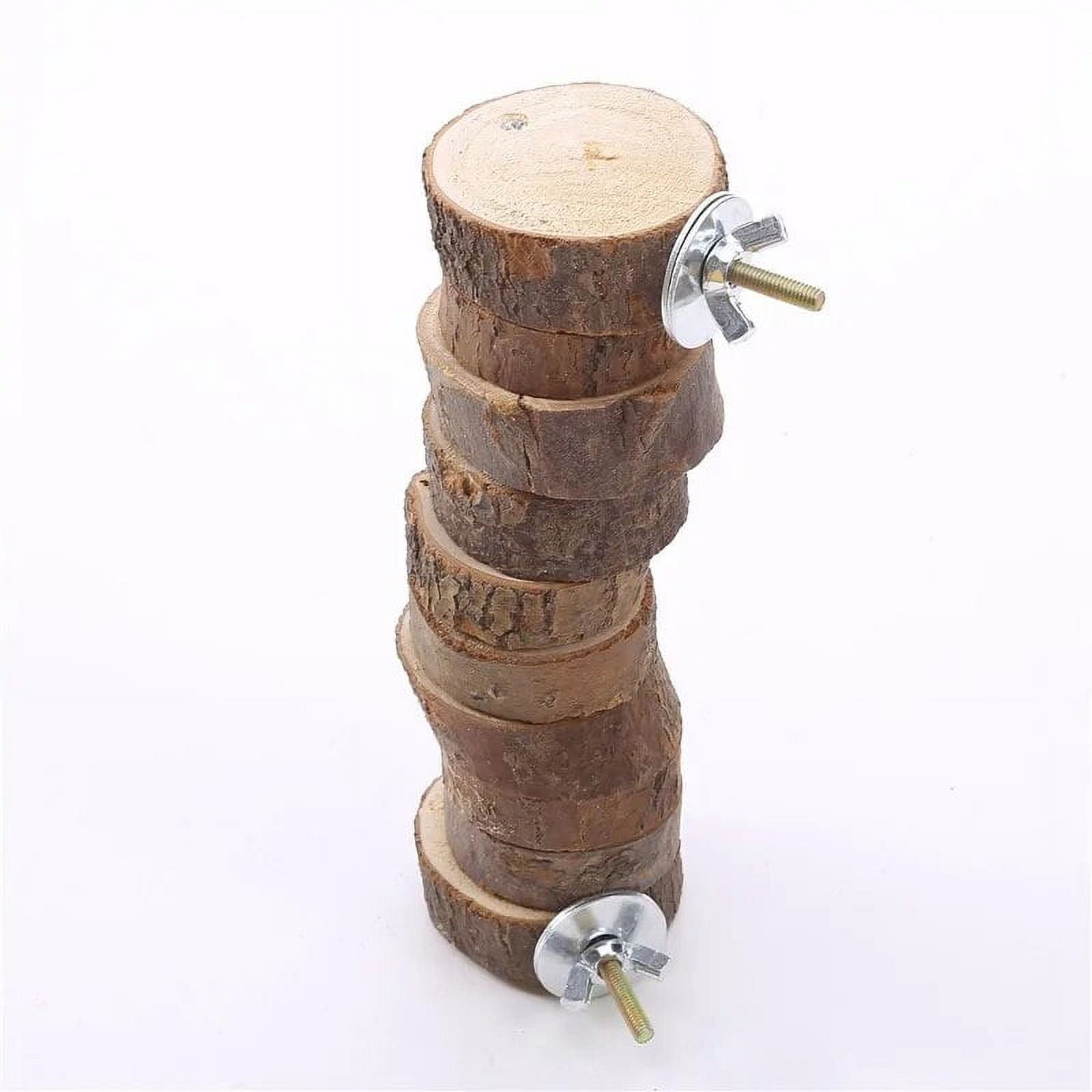 Hamster Wooden Ladder Toy For Cage 6/10 Steps Wood Climbing Blocks Chew ...