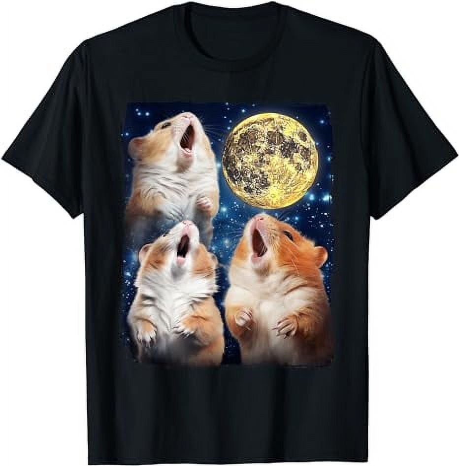 Hamsters Howling At Moon T-Shirt - Walmart.com