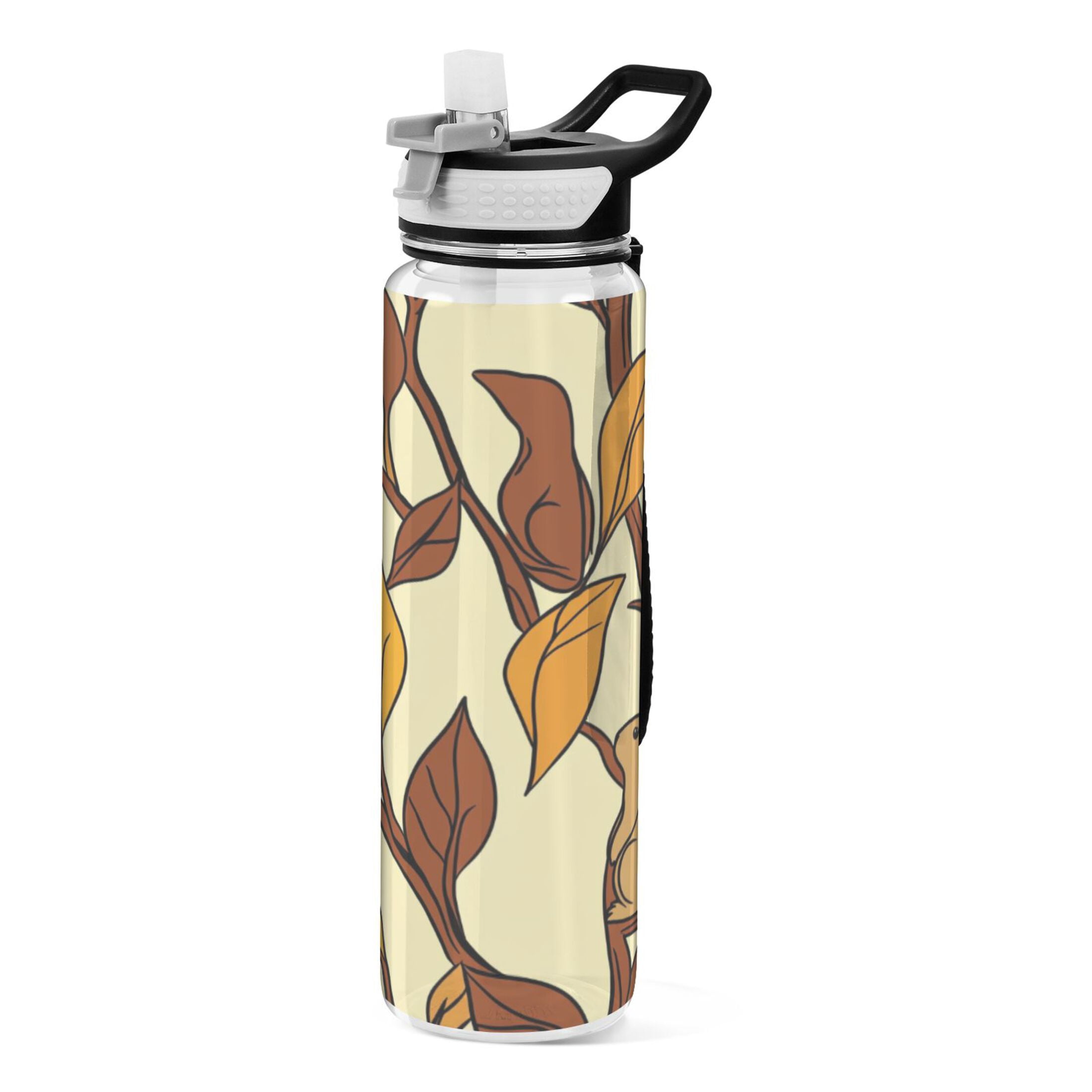 Hamsters Pattern 1000ml Tritan Sport Bottle Straw LeakProof Food-Grade ...