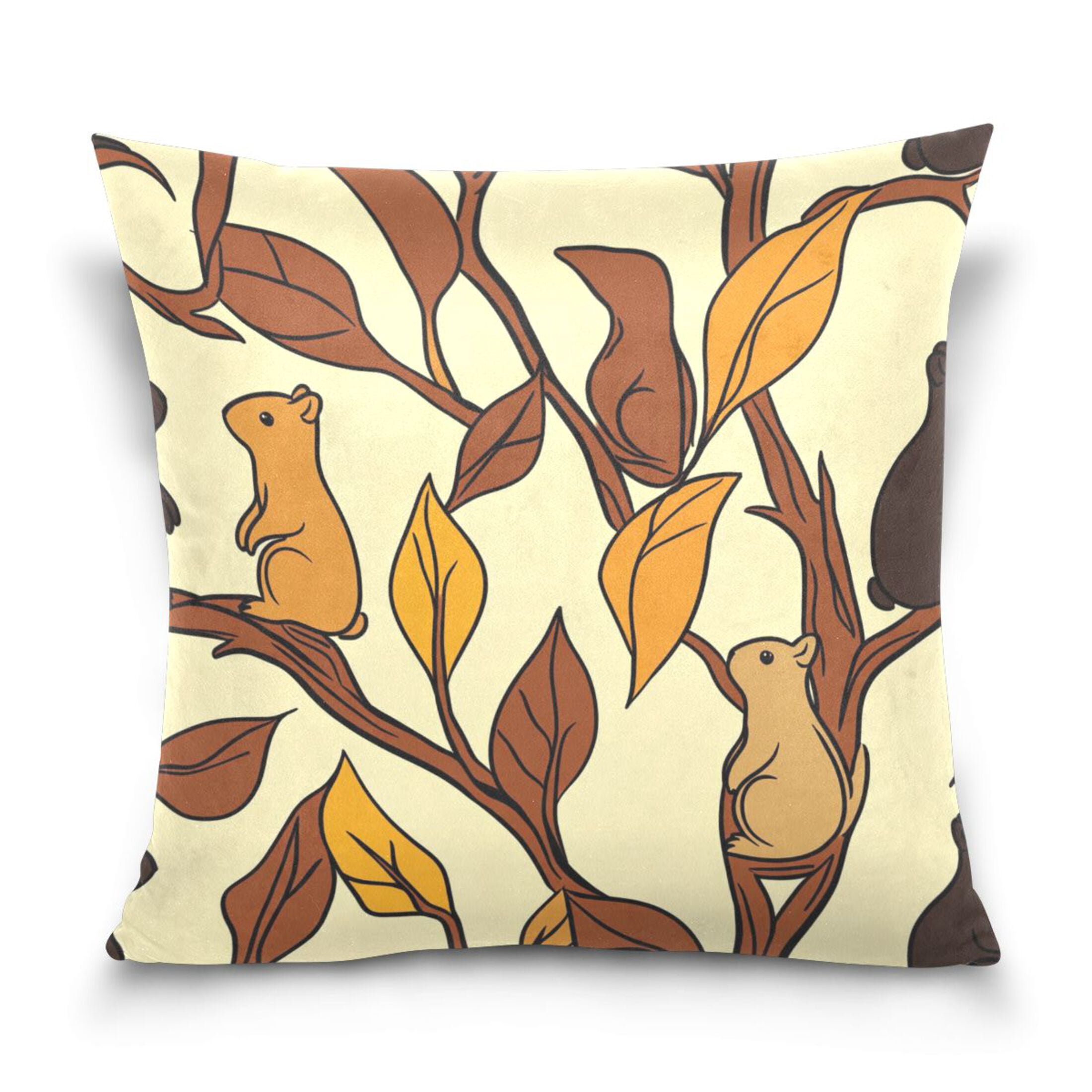 Hamsters Pattern 20x20 Inch Plush Velvet Pillowcase Double Sided Print ...