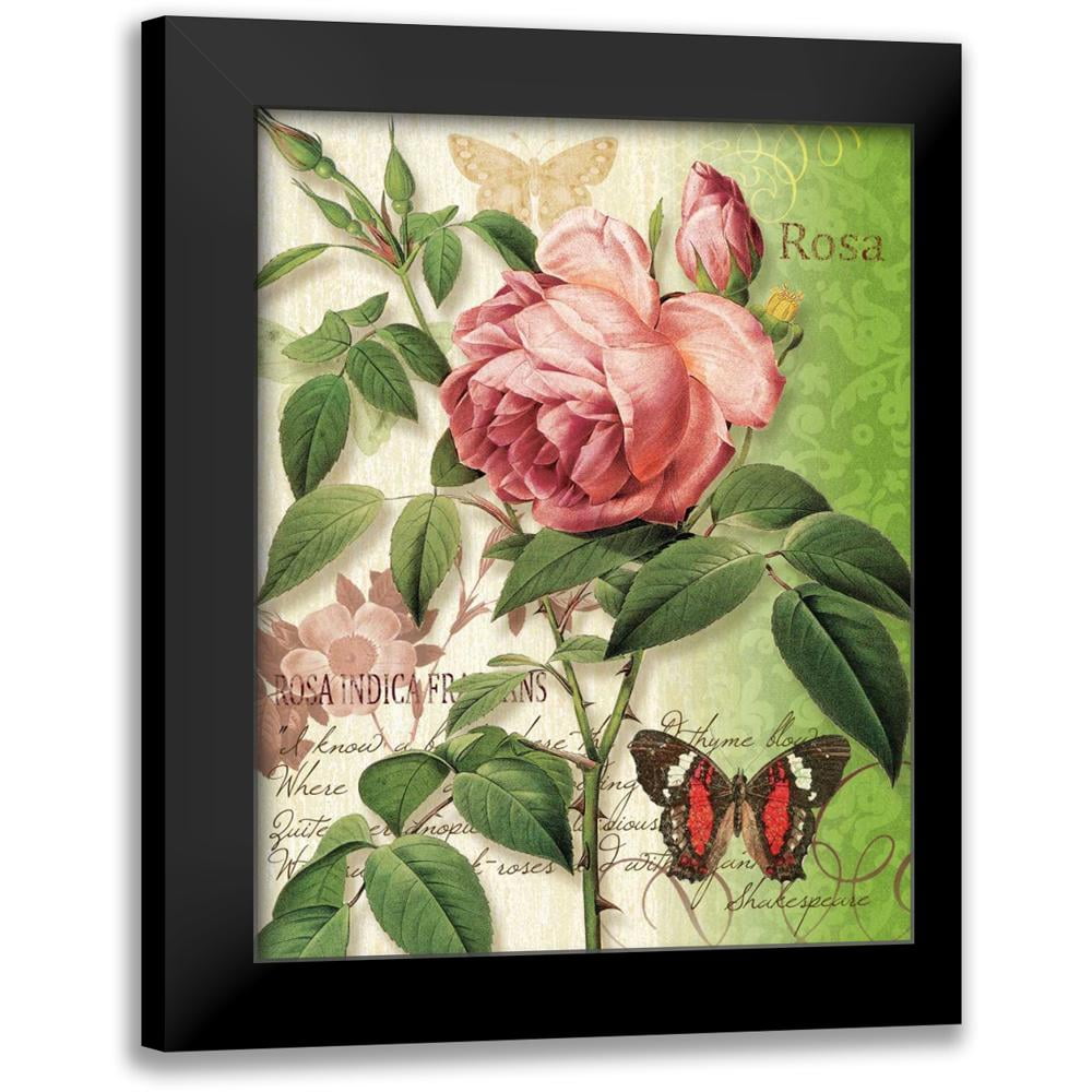 Han, Ching 15x18 Black Modern Framed Museum Art Print Titled - Rose ...