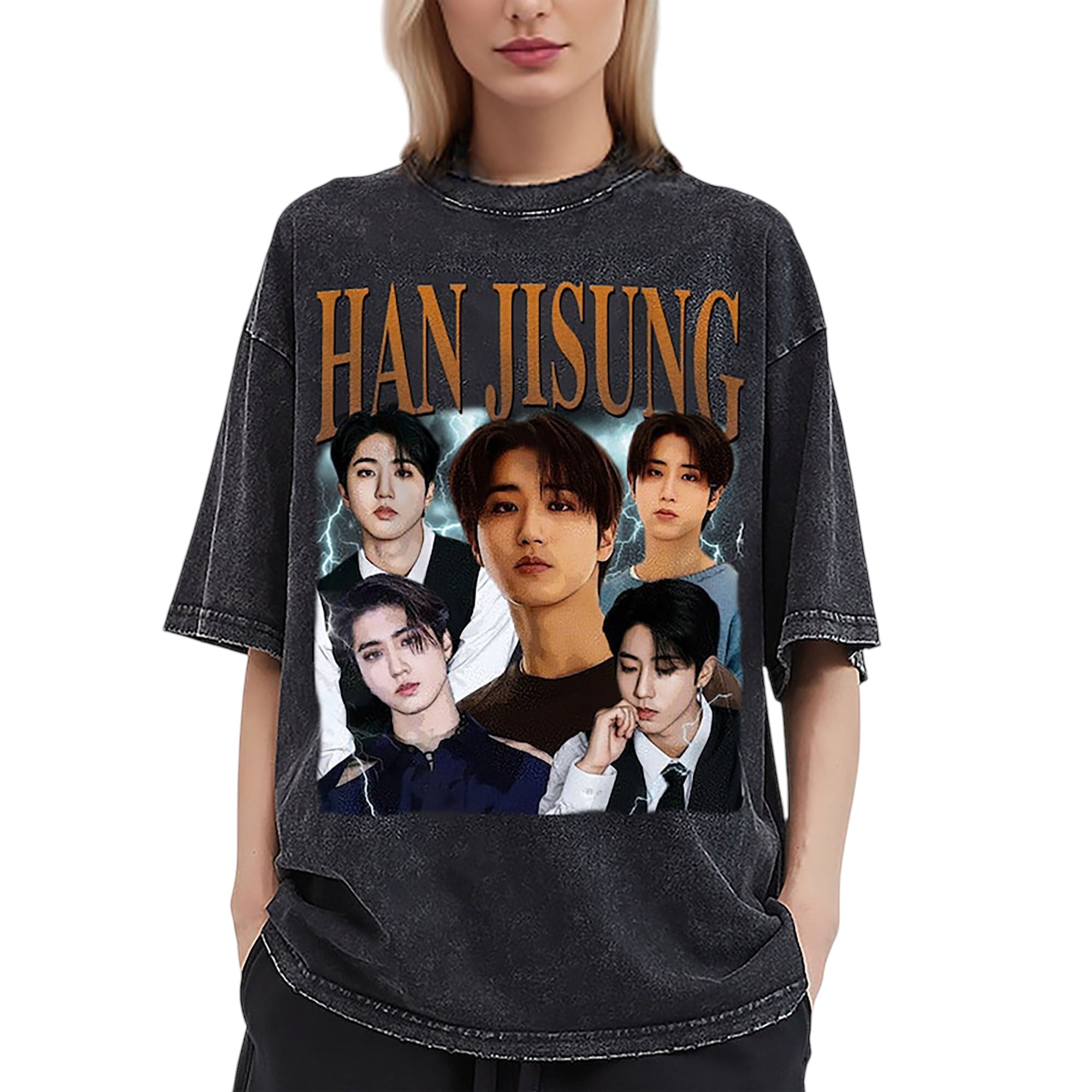 Han Jisung Retro Unisex Classic 2D T-Shirt - Vintage Korean Rapper ...