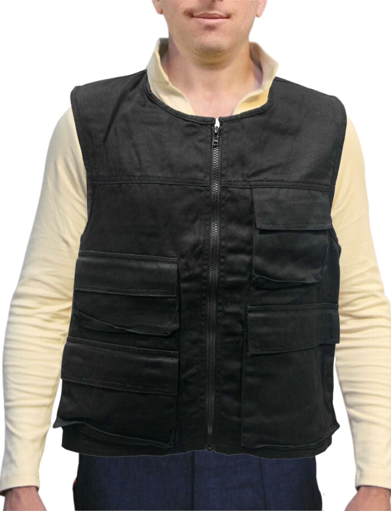 Star Wars Han Solo Adult Costume Vest - High Quality Polyester, Black ...