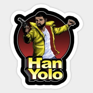 Han Yolo Sticker Phone Decal Water Bottle Stickers Car Decals, Laptop ...