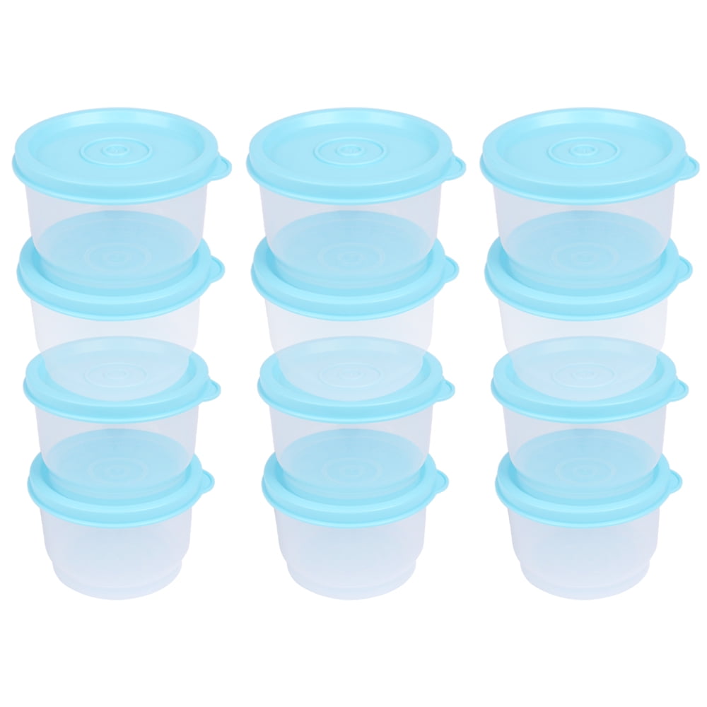 HanShe Plastic Food Storage Canister Set of 12 - Airtight & Reusable ...