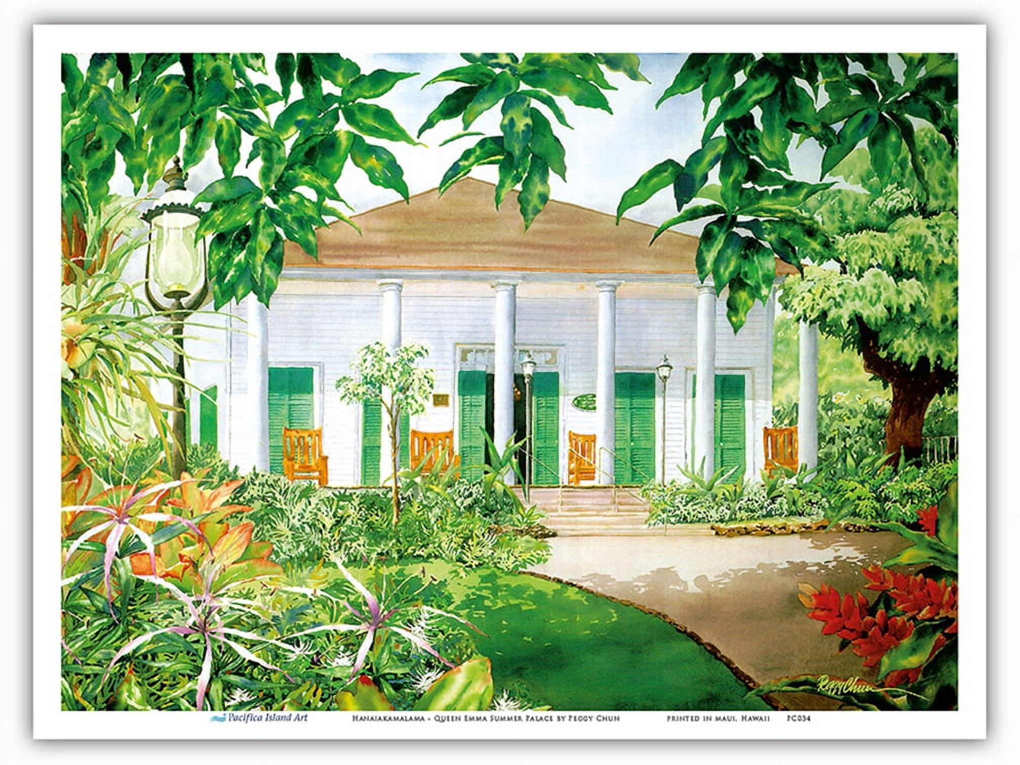 Hanaiakamalama - Queen Emma of Hawaii Summer Palace - From an Original ...