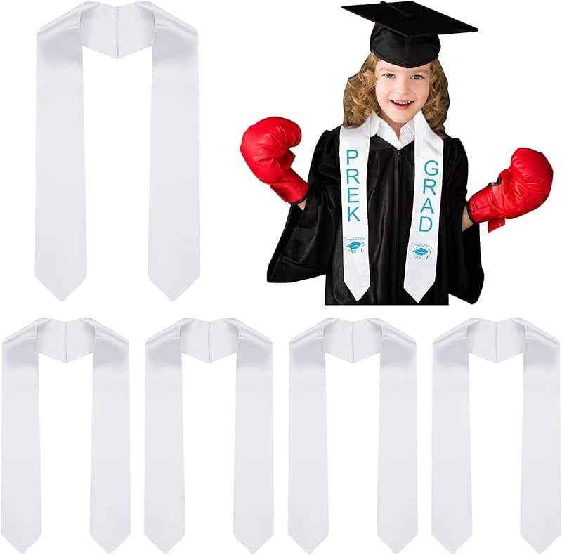 Hanaive 6 Pcs 45 Inch Unisex Preschool Graduation Stole Kindergarten ...