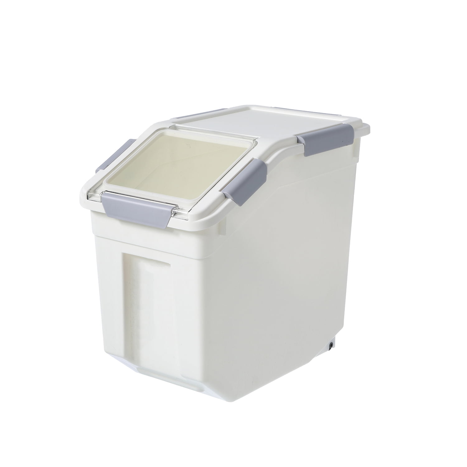 Hanamya 10 Liter Plastic Food Storage Container with Cup in White ...