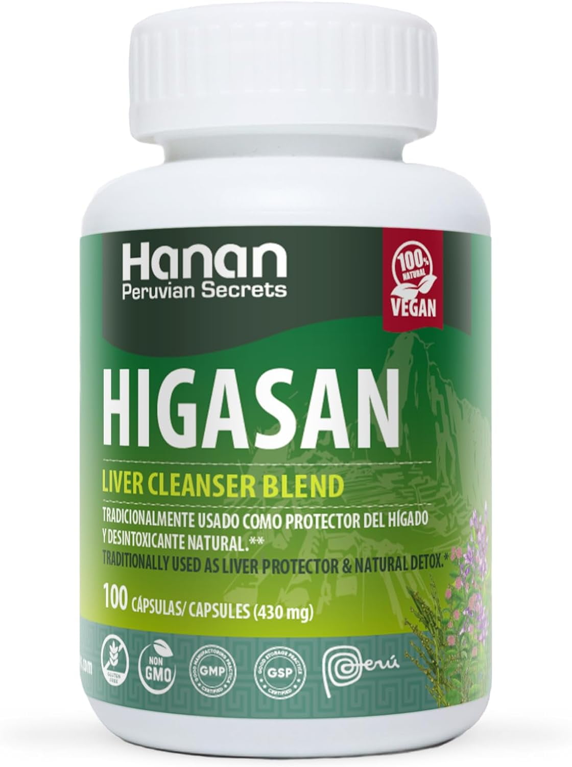 Hanan Higasan Liver Cleanser Blend | 100 Capsules | Naturally Aids in ...