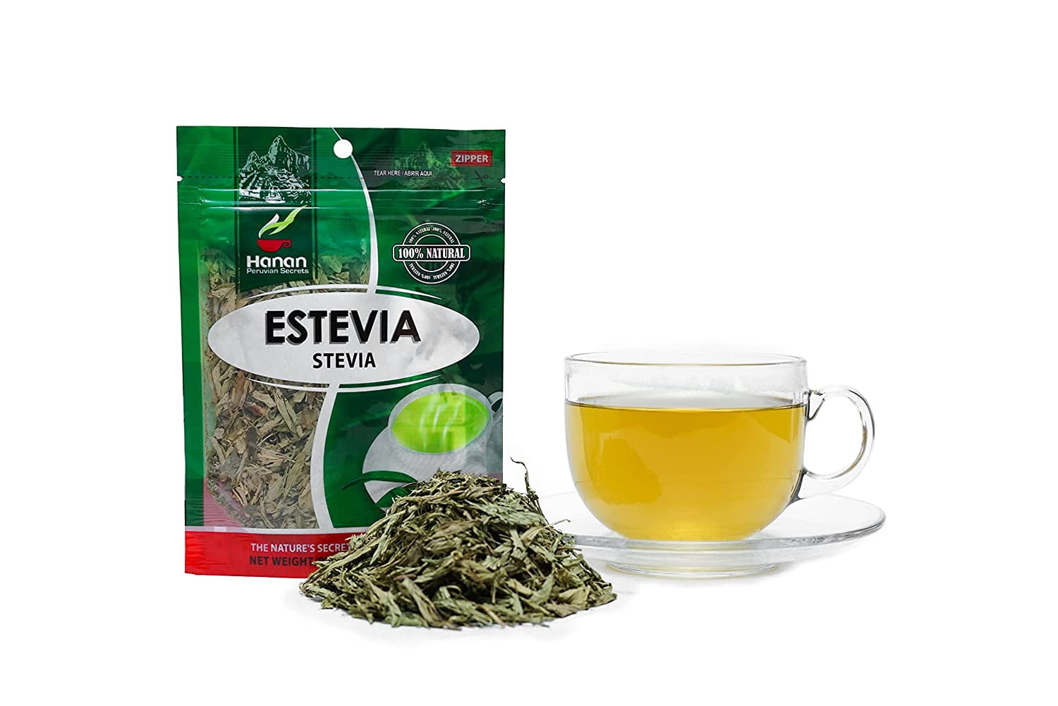 Hanan Peruvian Secrets Estevia | 100% Natural Stevia | 0.32oz / 9g ...