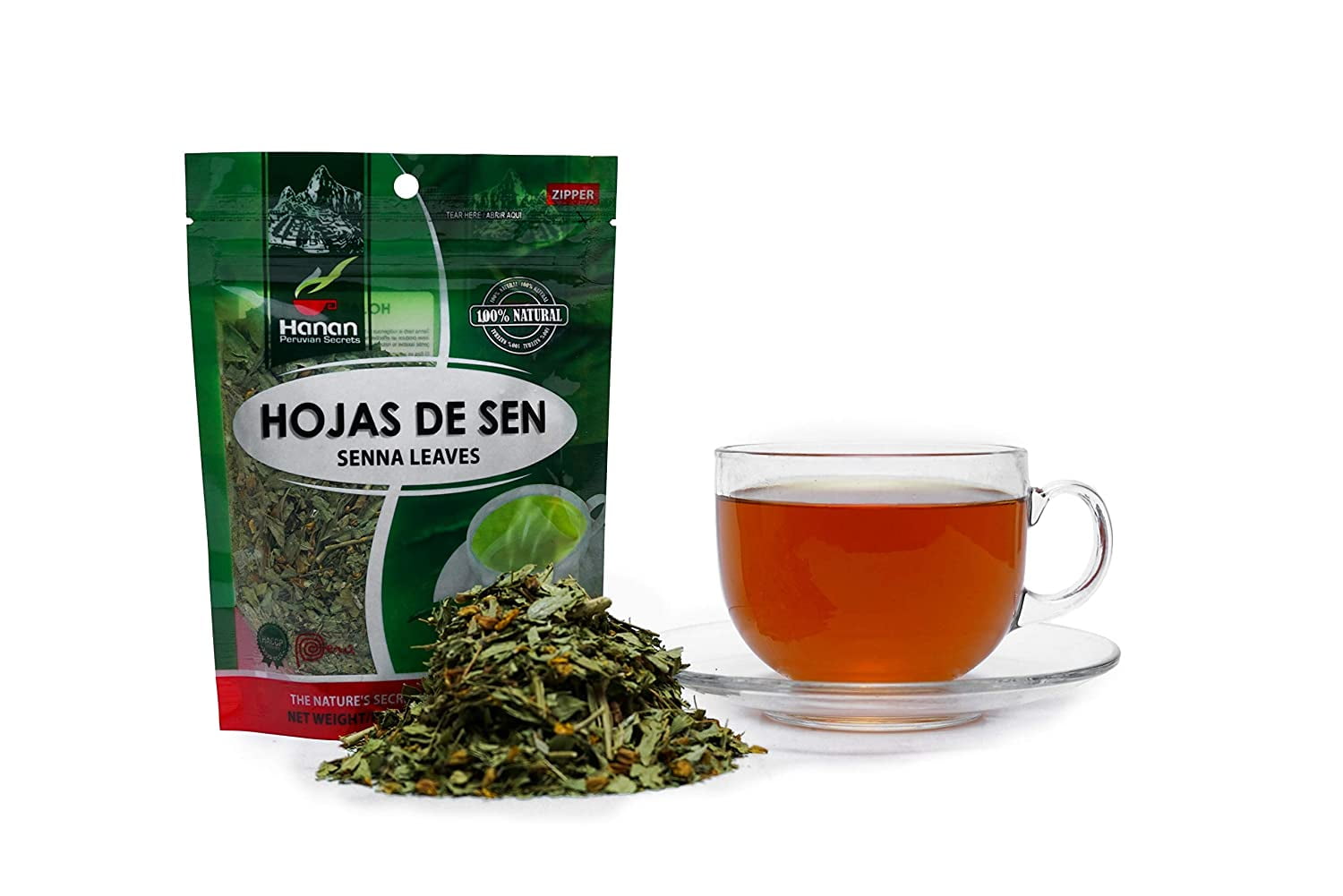 Hanan Peruvian Secrets Hojas de Sen Herbal Tea | 100% Natural Senna ...