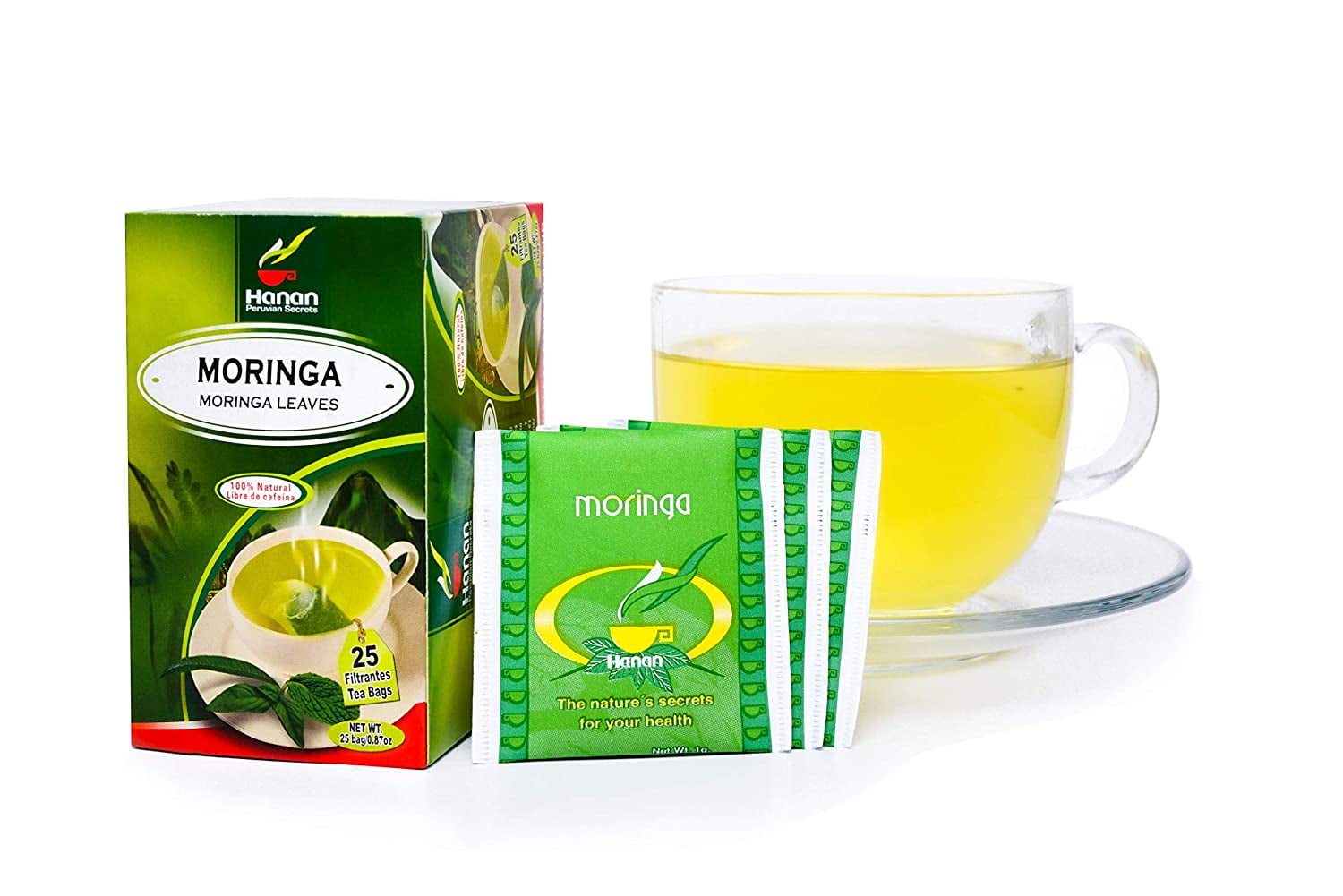 Hanan Peruvian Secrets Moringa Herbal Tea | 100% Natural Moringa Leaves ...