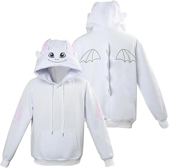 Hanas Adult Dragon Hoodie with Ears Costume, How to Train Your Dragon ...
