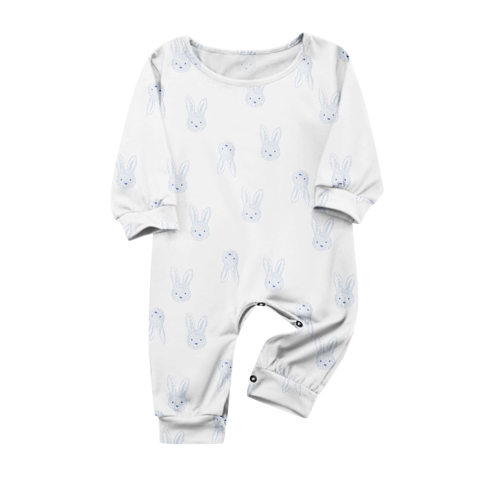 Hanas Easter Bunny Family Pajamas Easter Print Cute Family Set Pajamas ...