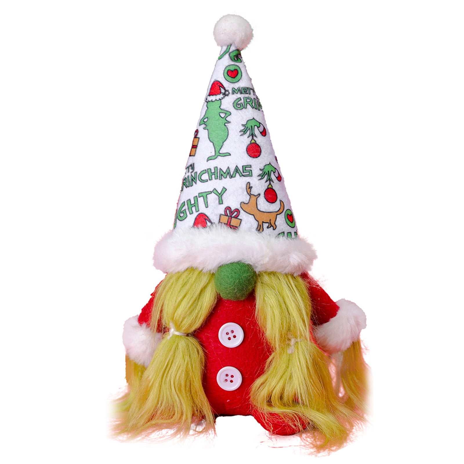 Lunuaoe Grinch 2025 Grinch Decorations Christmas Green Monster Doll ...