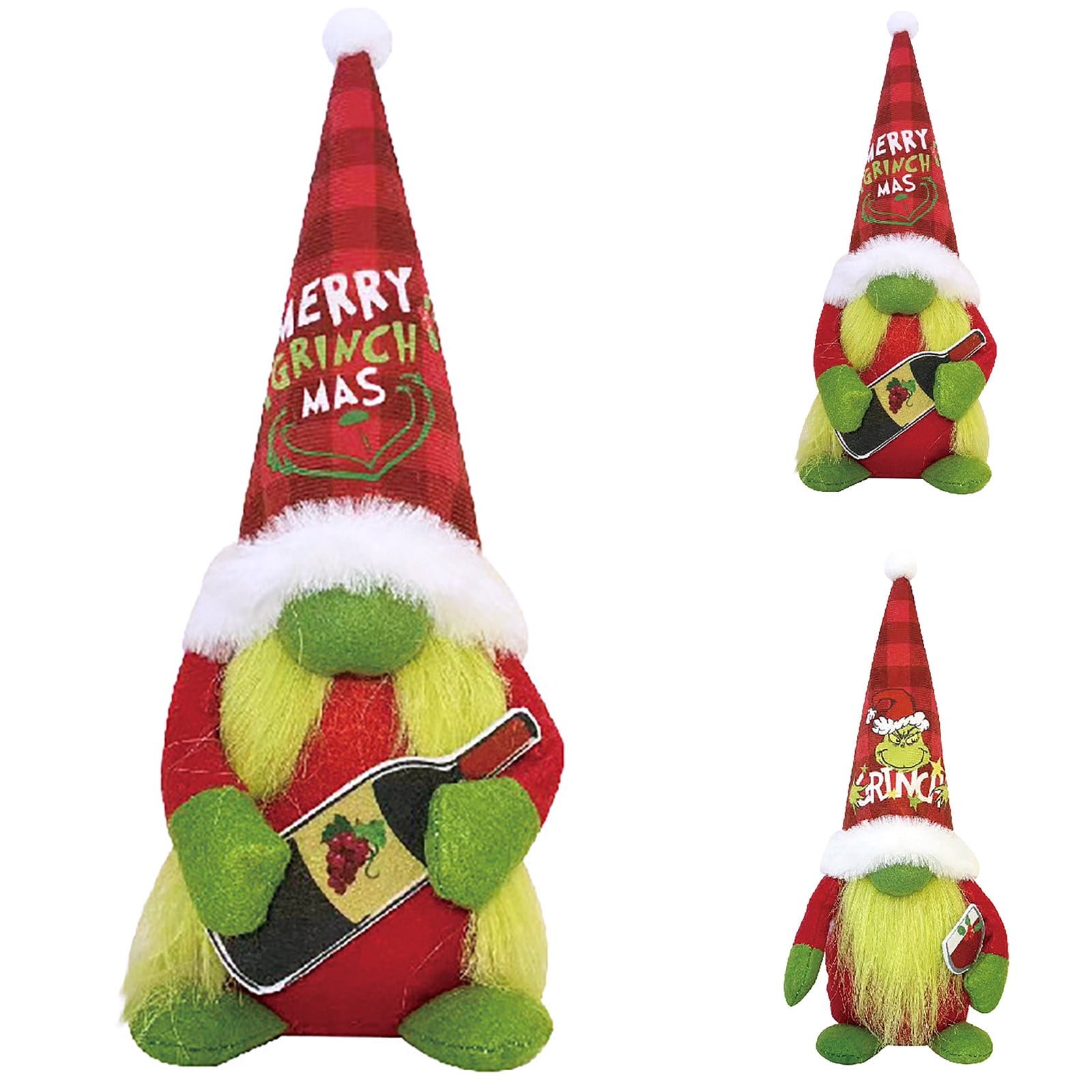 Lunuaoe Grinch Grinch Decorations Christmas New Christmas Green ...