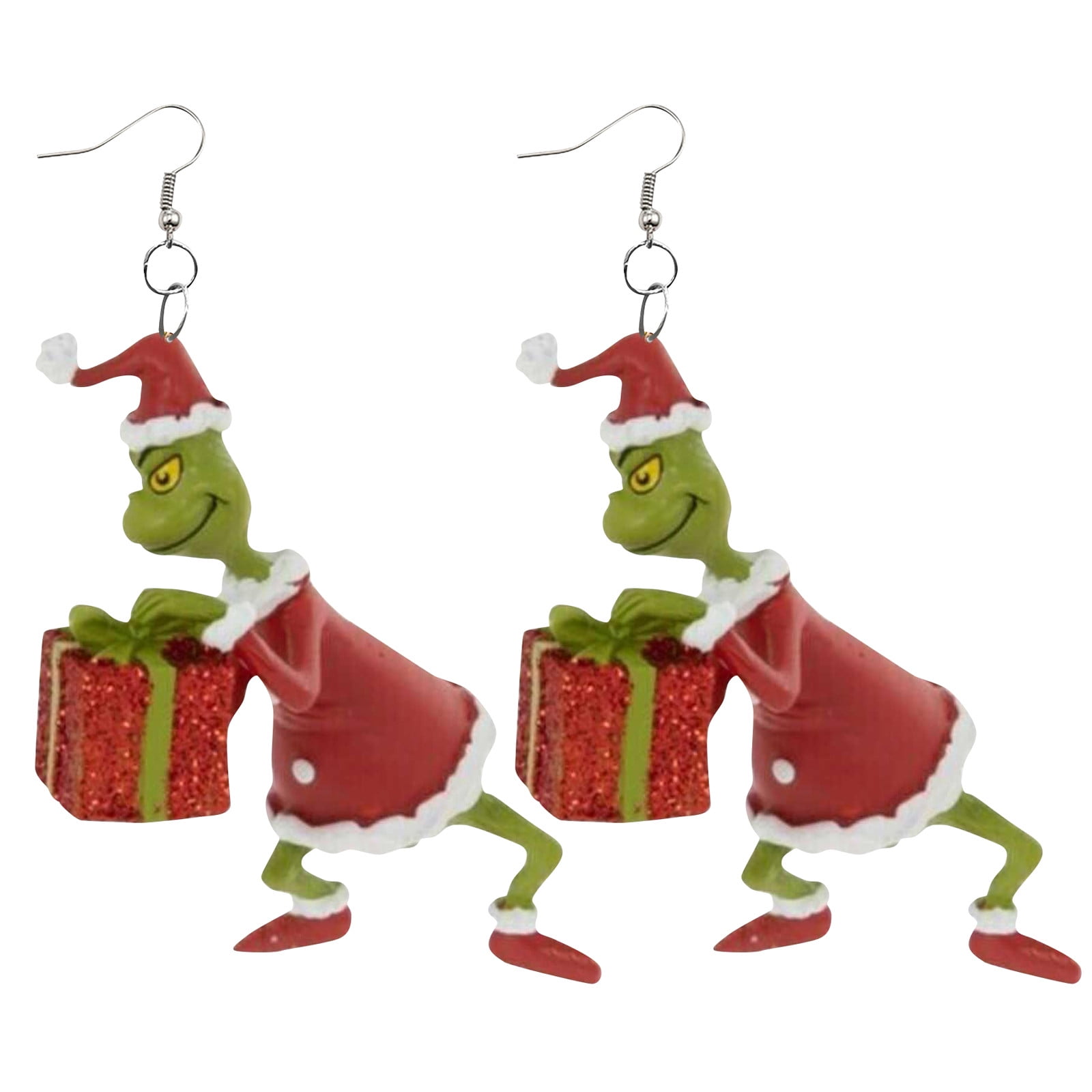 Lunuaoe Grinch Christmas Decorations 1 Pair Cute Grinch Cartoon ...