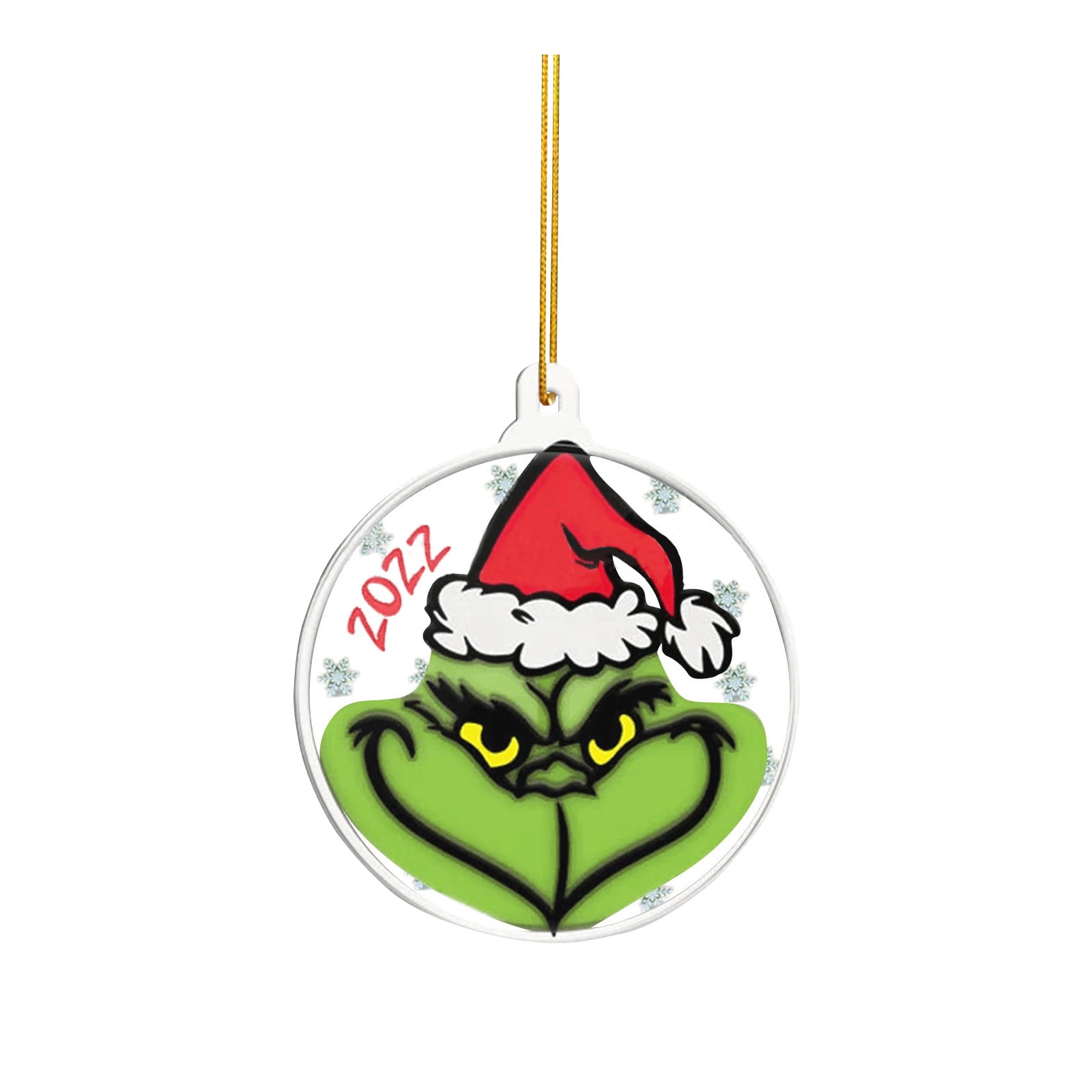 Hanas Grinch Christmas Door Decorations Round Christmas Decoration Fun ...