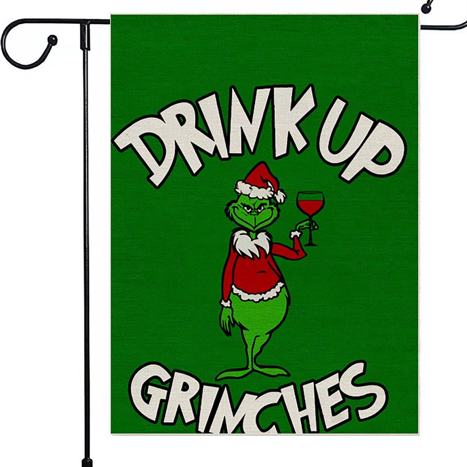 Hanas Grinch Decorations Christmas Christmas Garden Flag Green Furry ...