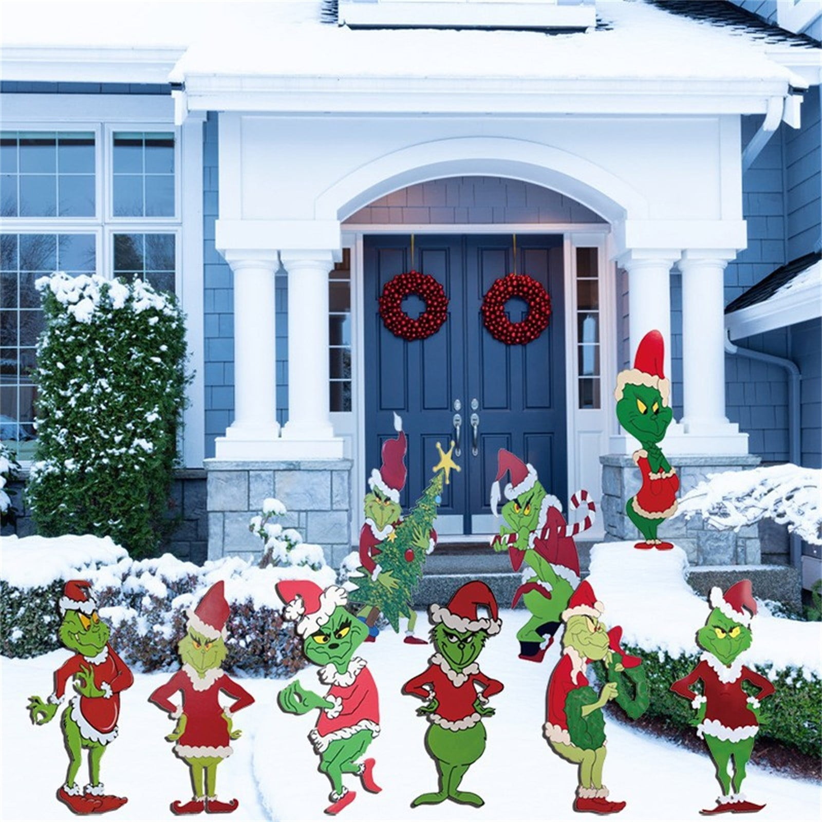 Hanas Grinch Decorations Christmas Christmas Yard Sign Art, Novelty ...