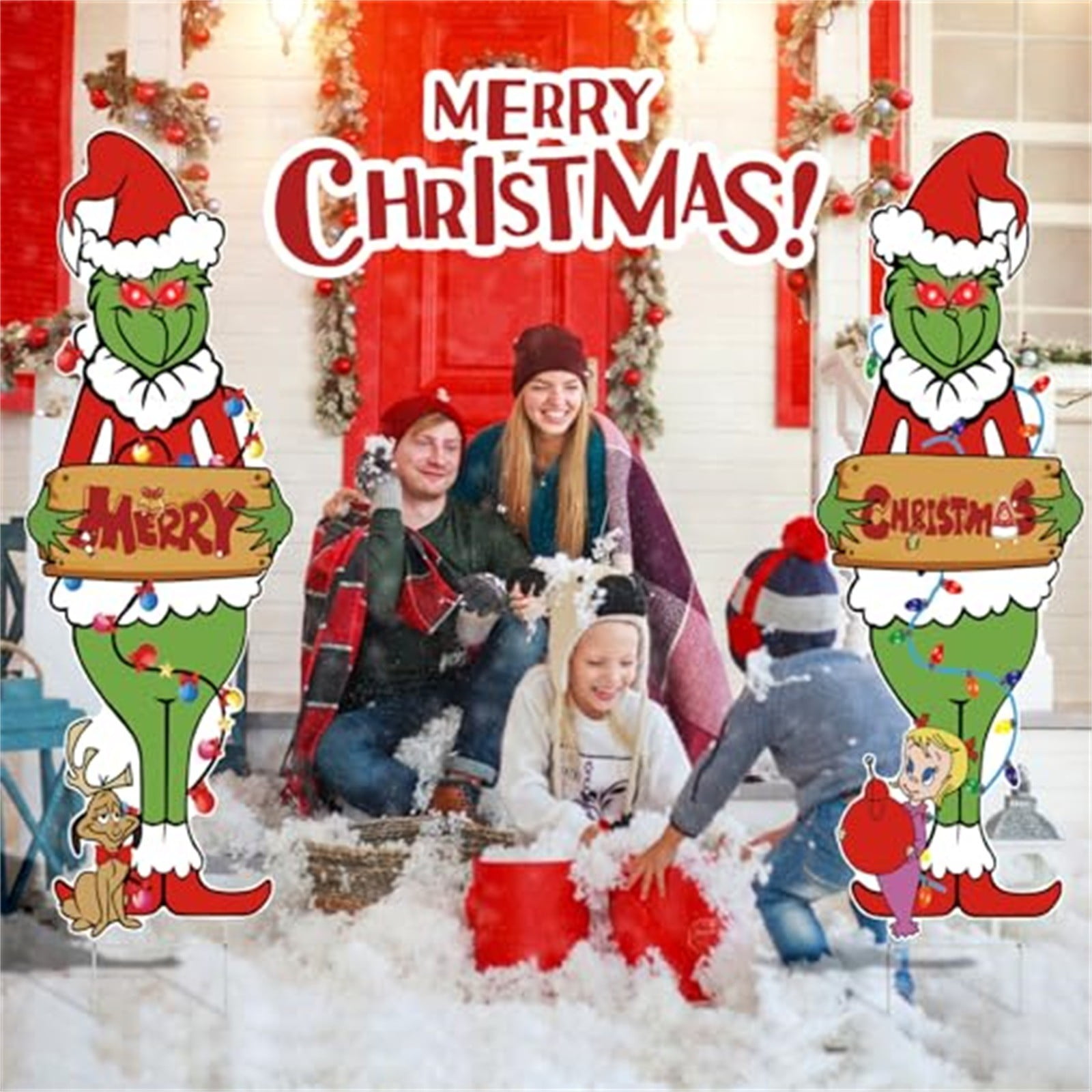 Lunuaoe Grinch Decorations Christmas Grinch 2025 2pc Large Christmas ...