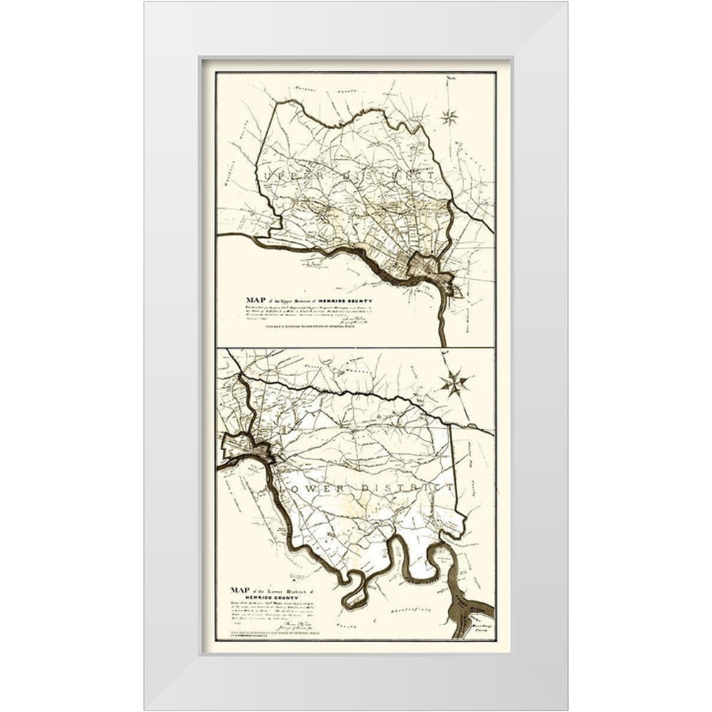 Hancock 19x32 White Modern Wood Framed Museum Art Print Titled ...