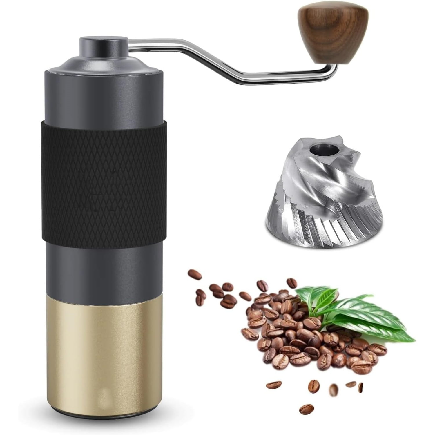 Hand with Adjustable Conical Stainless Steel Burr Mill, Capacity 30g ...