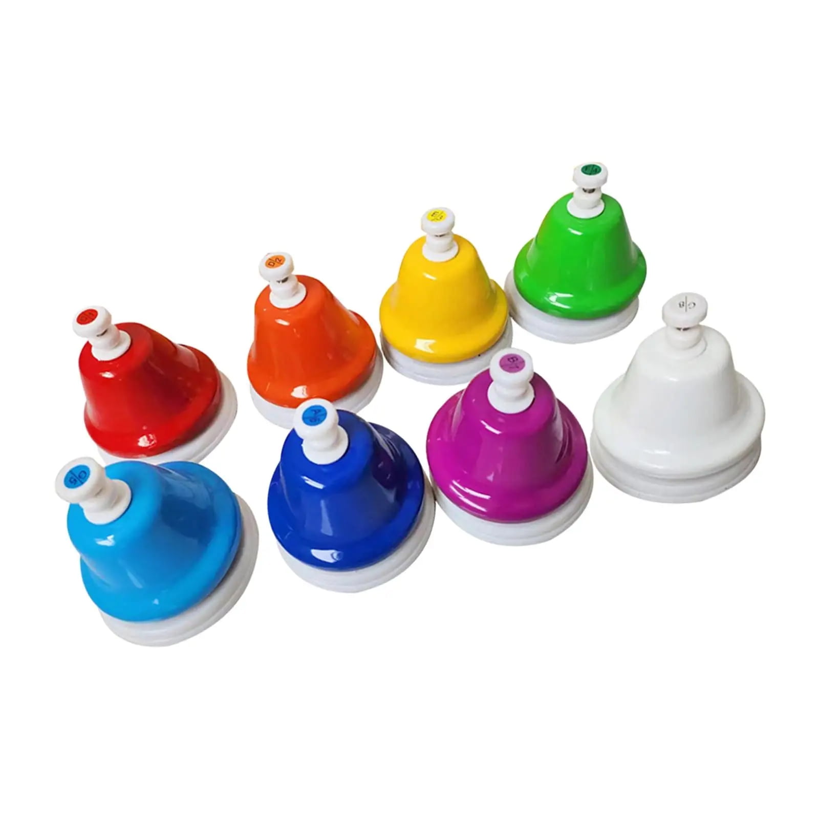 Hand Bell Set, 8 Note Diatonic Metal Bells,Musical Hand Bell Set for ...