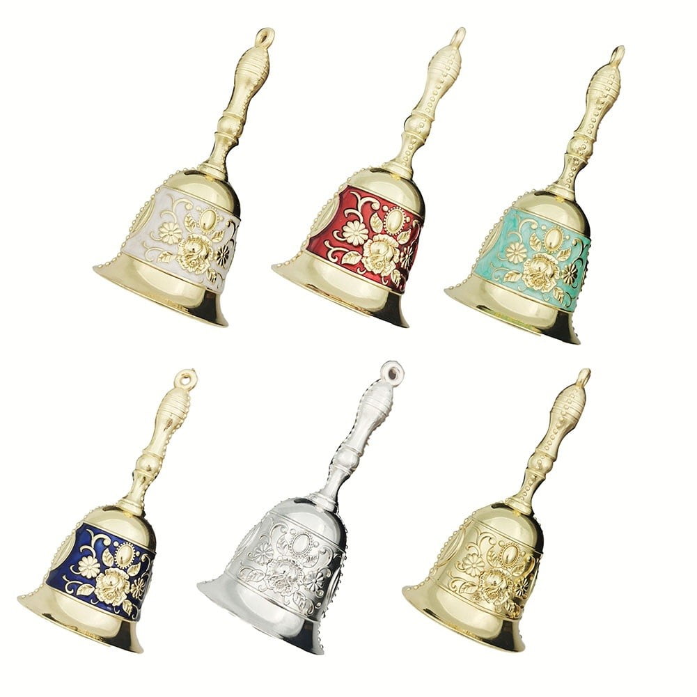 Hand Bells Hand Table Bell Metal Hand Bell Retro Hand-Cranked Bell ...