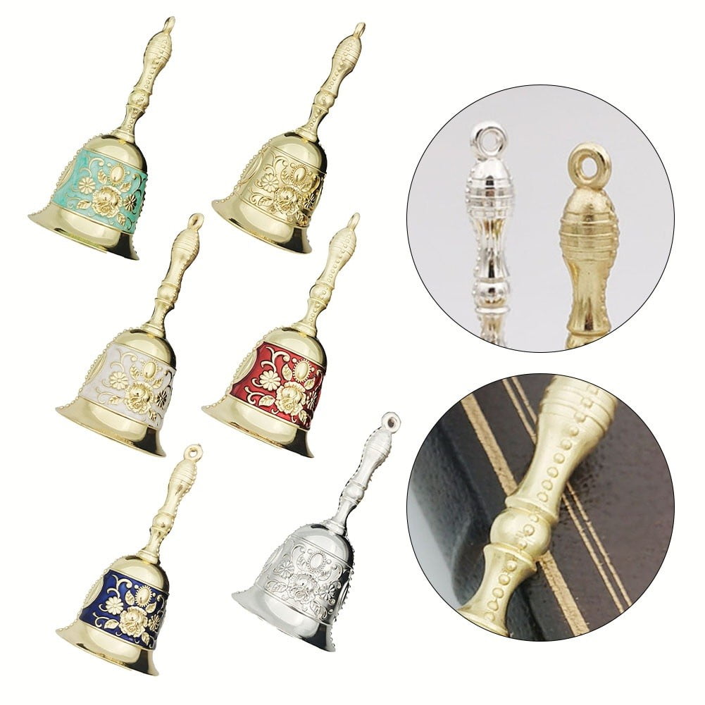 Hand Bells Hand Table Bell Metal Hand Bell Retro Hand-Cranked Bell ...