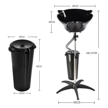 Artist Hand Portable Shampoo Bowl, Deep Mobile Beauty Water Sink ...