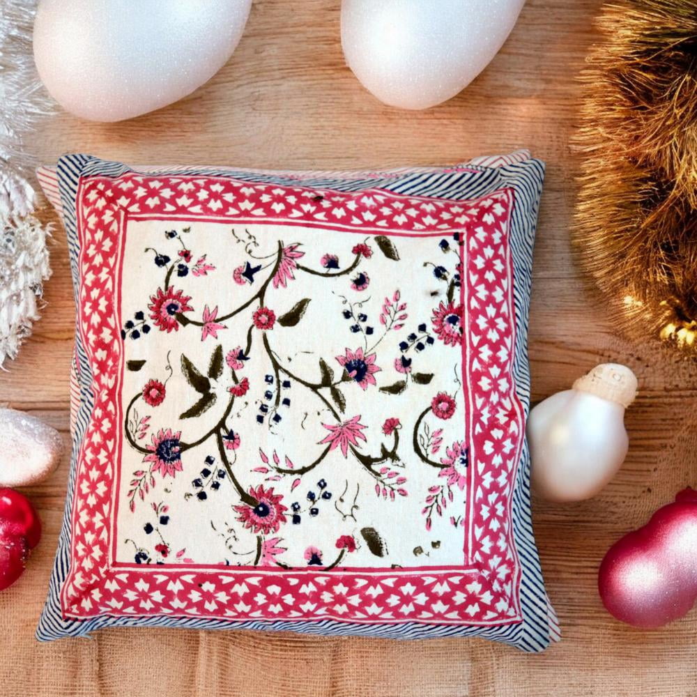 Hand Block Print Cotton Cushion Covers Car Cushion Covers Sofa Cushion ...