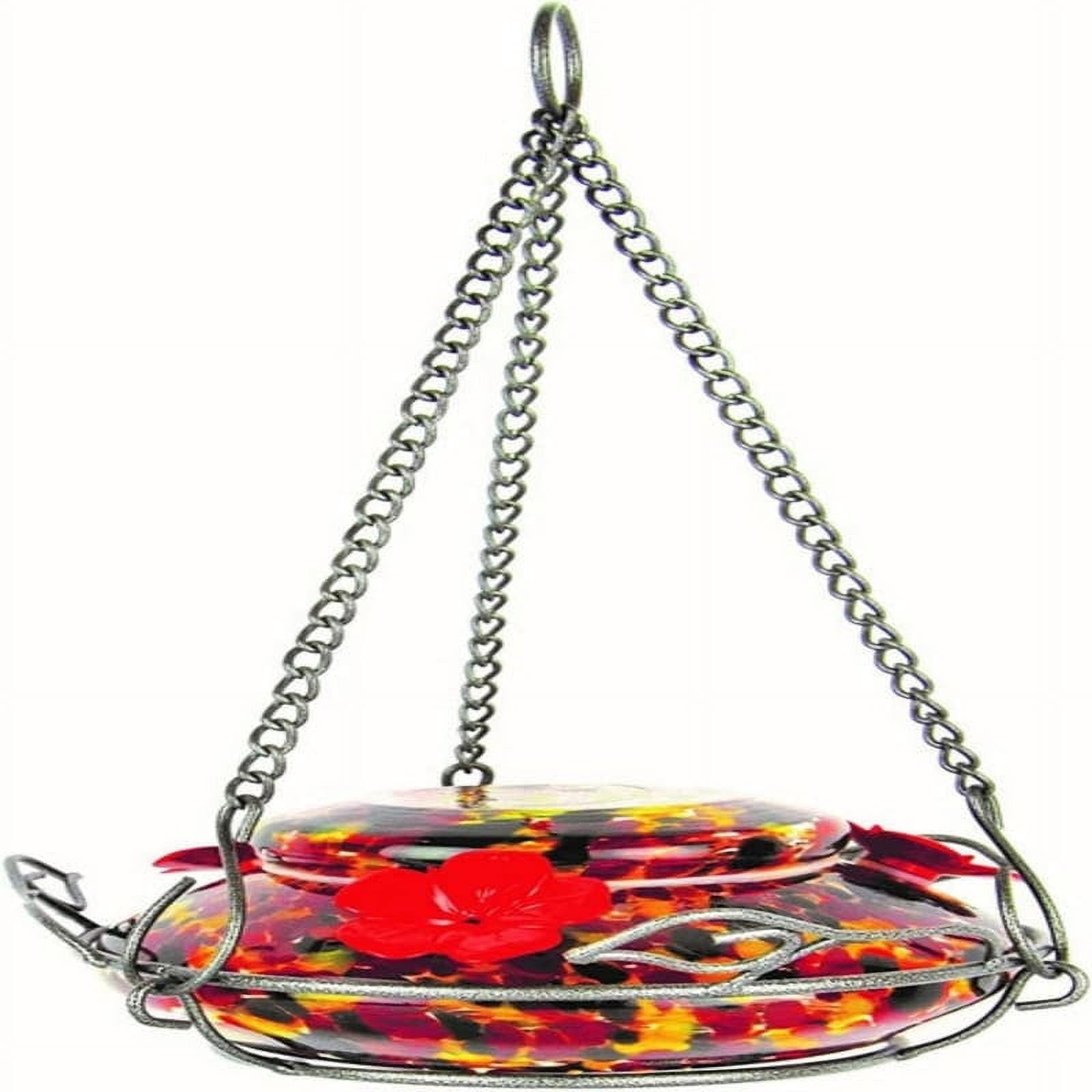 Hand Blown Garden Top Fill Hummingbird Feeder Multi - Walmart.com