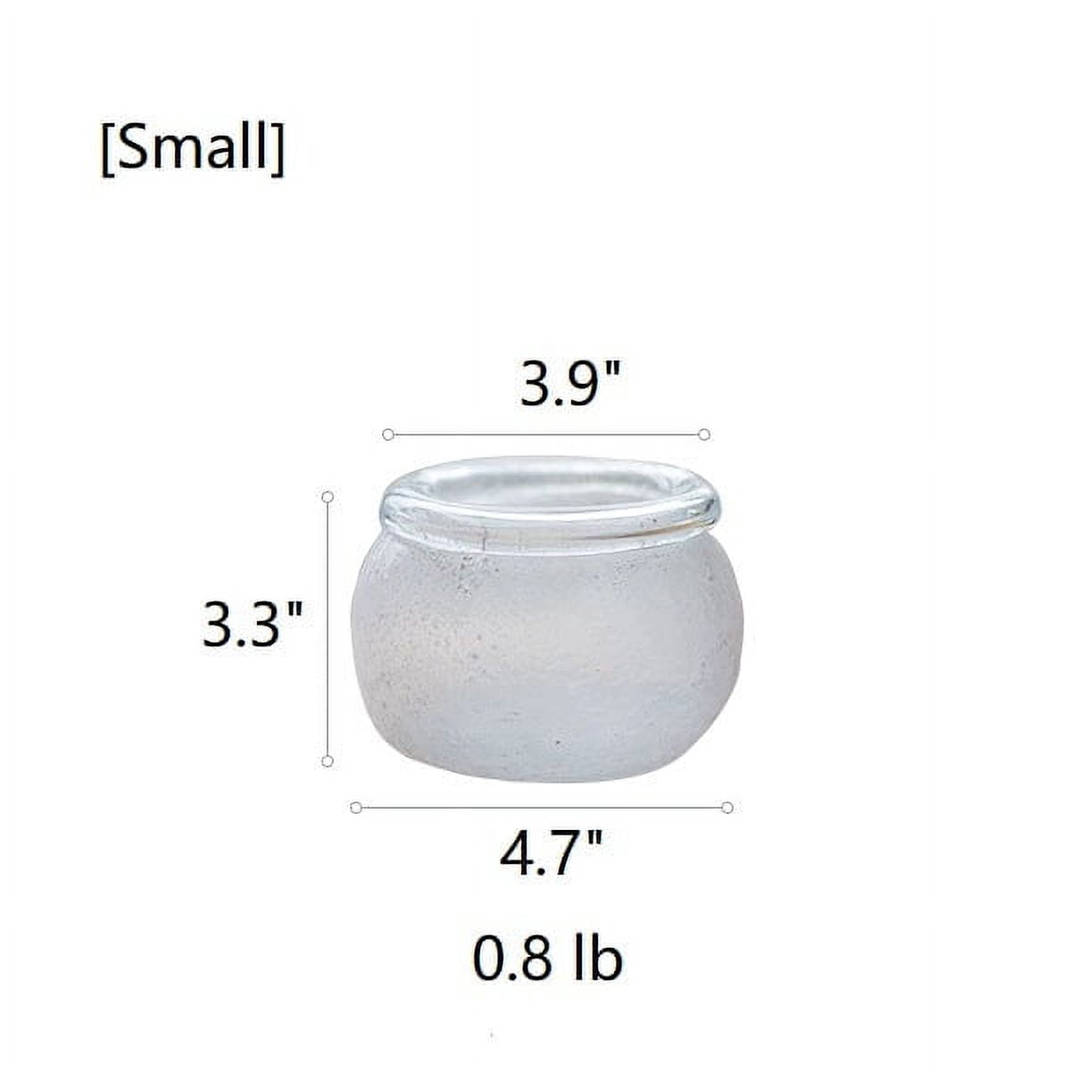 Hand Blown Glass Foggy Glass Vase - Walmart.com