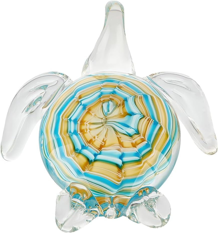 Hand Blown Glass Sea Turtle Figurines Glass Tortoise Sculpture Sea ...