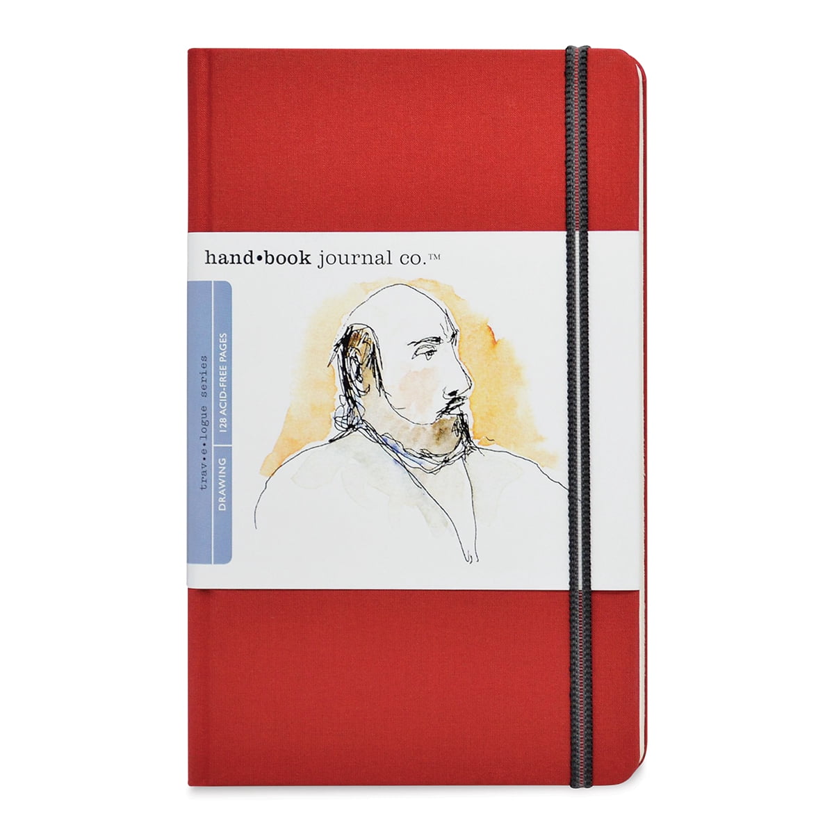 Hand Book Artist Journal - 8 1/4"x 5-1/2", Vermilion Red, Portrait, 128 ...