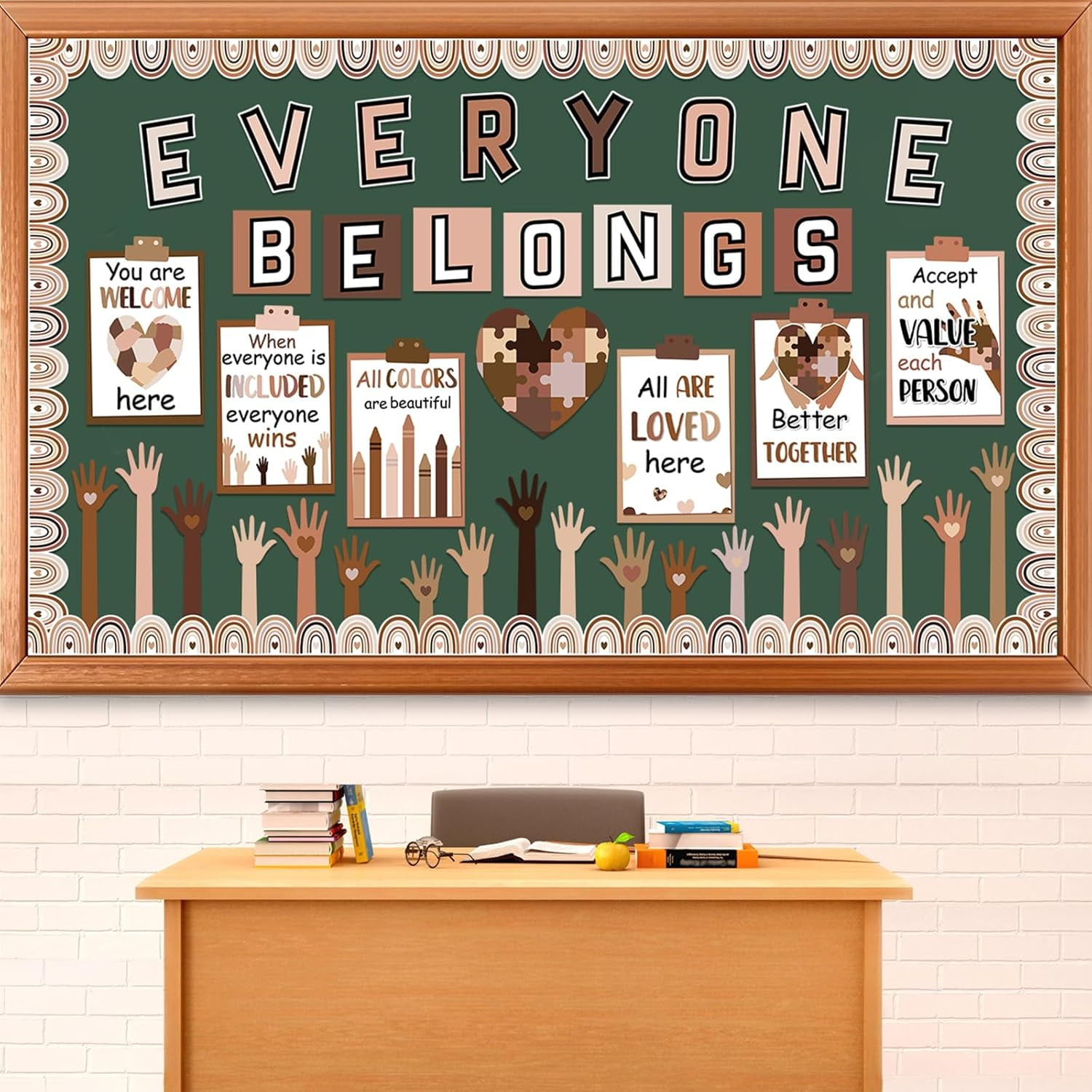 Hand Bulletin Board Set Welcome Back to School Classroom Decorations ...